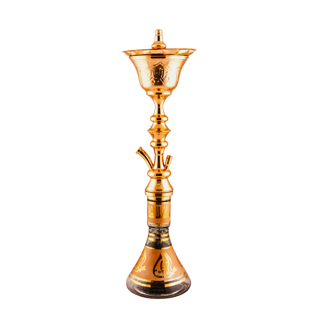 Khalil Mamoon 1287 Pharaoh Crest – ~70 cm, Egyptian Draw, Gold Lacquer