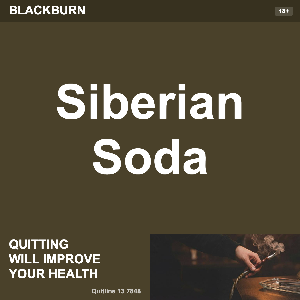 Blackburn Siberian Soda — Melbourne Shisha Store